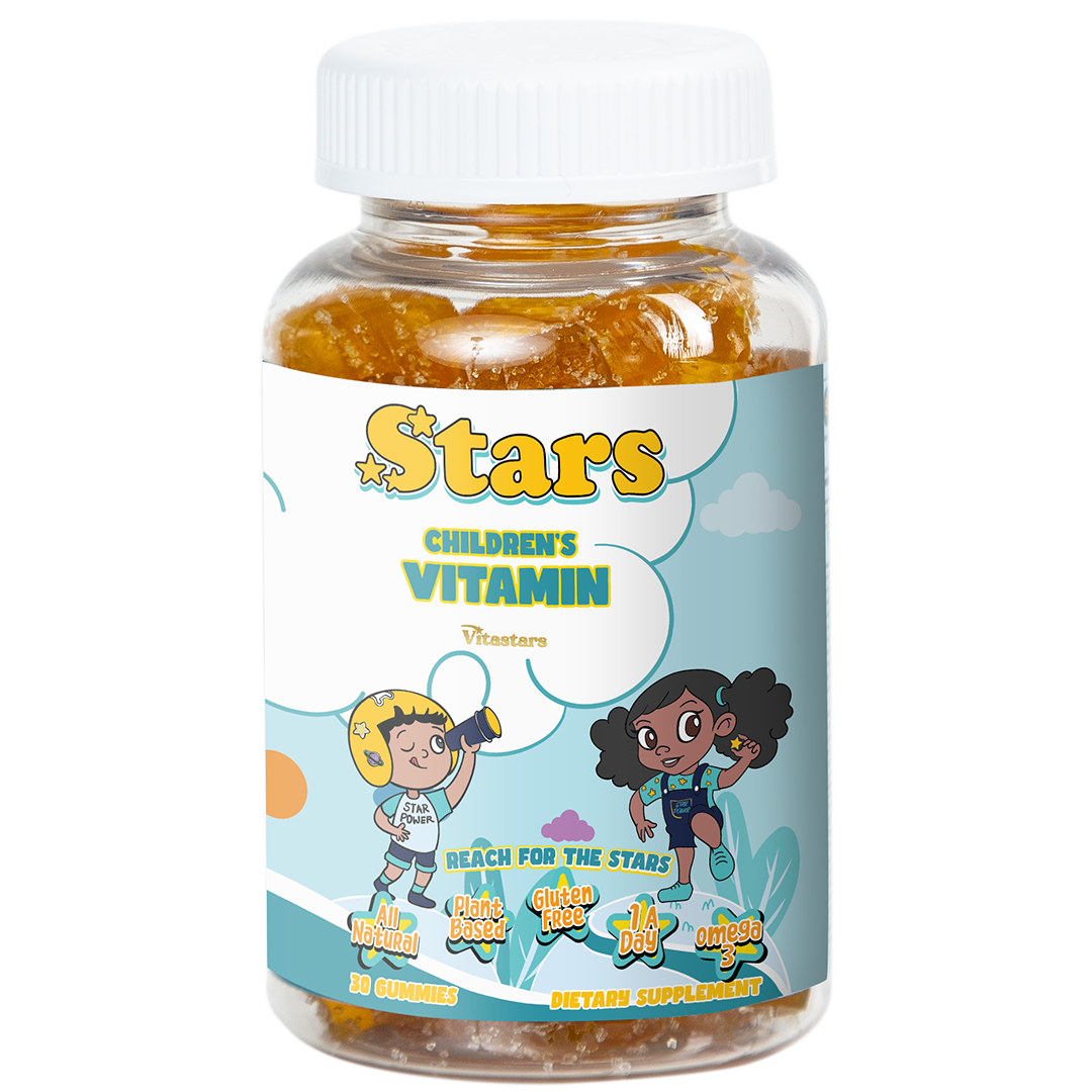 Stars Children's Multi-Vitamin: All Natural Plant Based Gummy w/ Omega ...