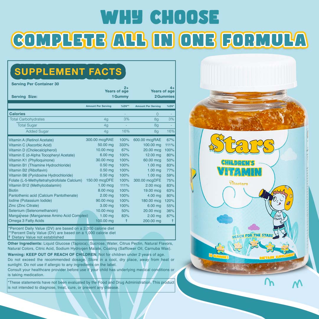 Vitastars - All Natural Plant Based Children's Vitamins